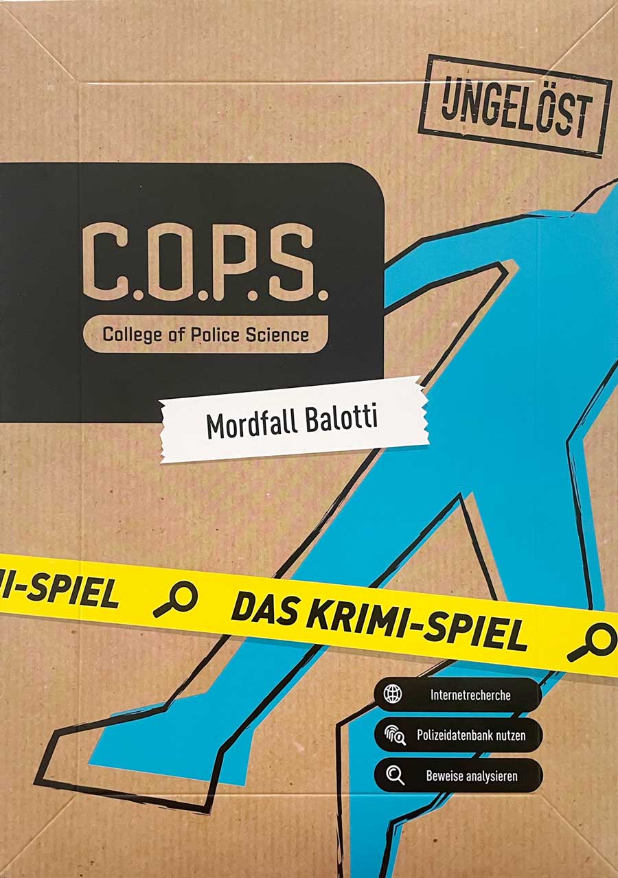 Das Krimi-Spiel | Mordfall Balotti - copscience.com